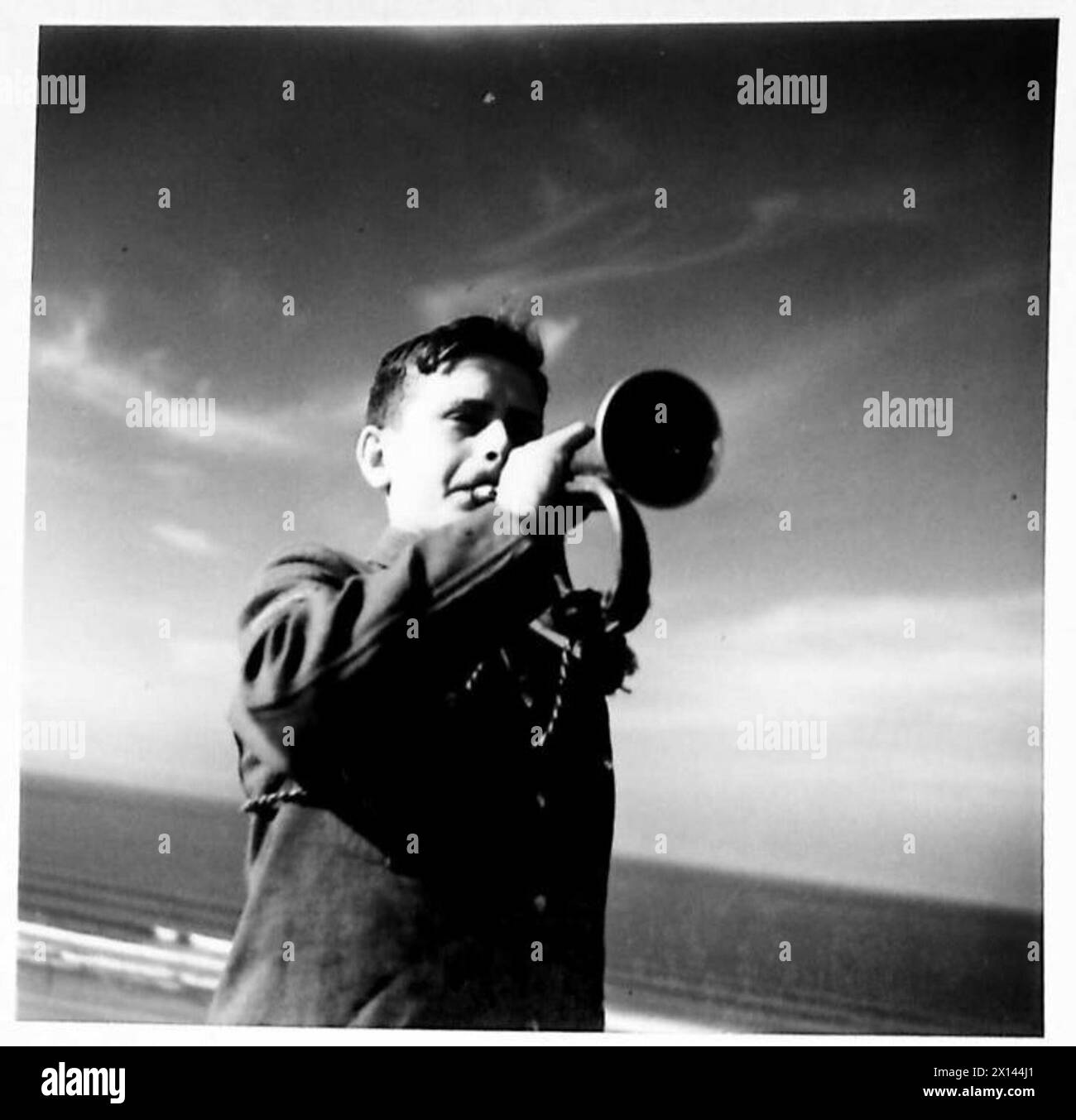 One of the boy buglers at the Duke of York's Royal Military School ...