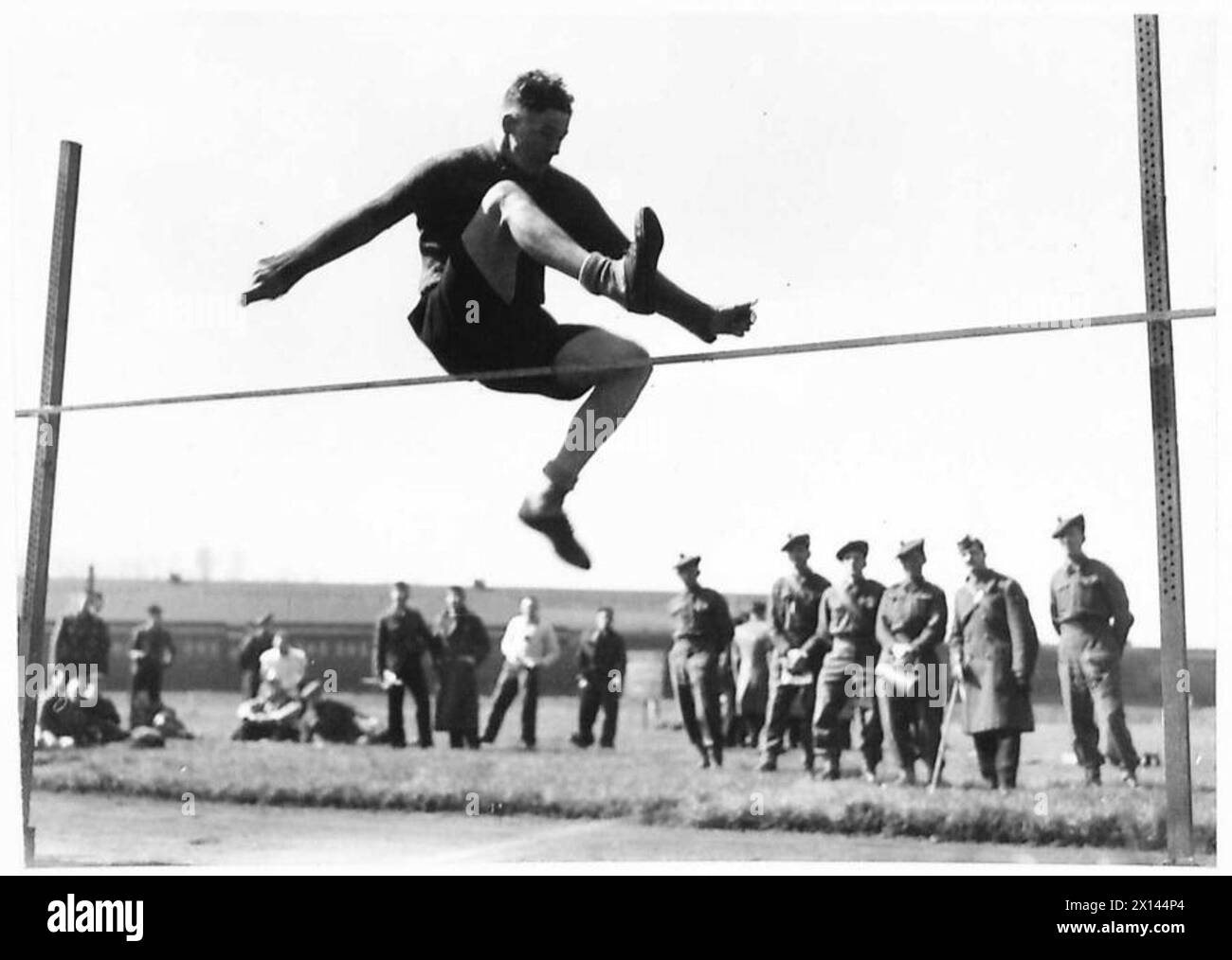 High jump discipline Black and White Stock Photos & Images - Alamy
