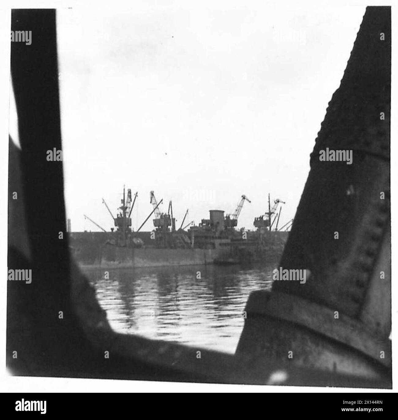 MOVEMENT CONTROL - Dockside scene at one of our embarkation ports ...