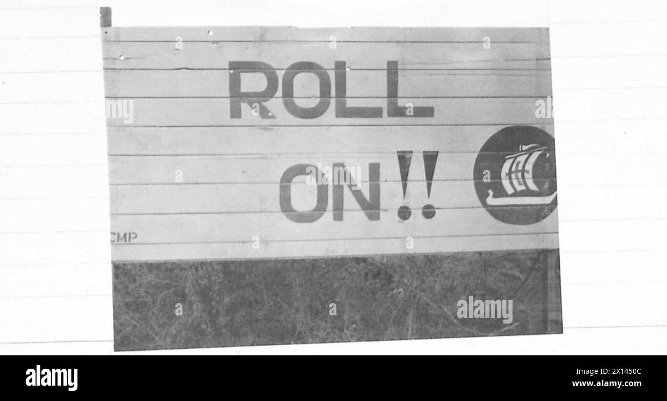 EIGHTH ARMY : VARIOUS - The signboards which are placed at intervals of ...