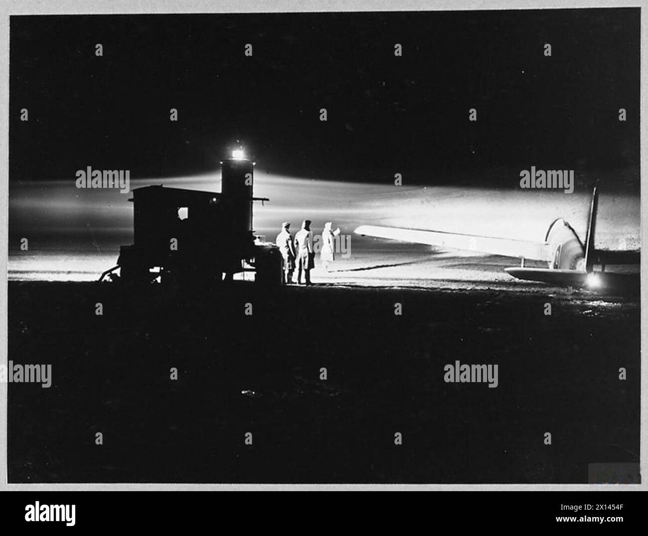 GLIDER PILOTS TRAIN BY NIGHT - Photographs taken at an R.A.F. station ...