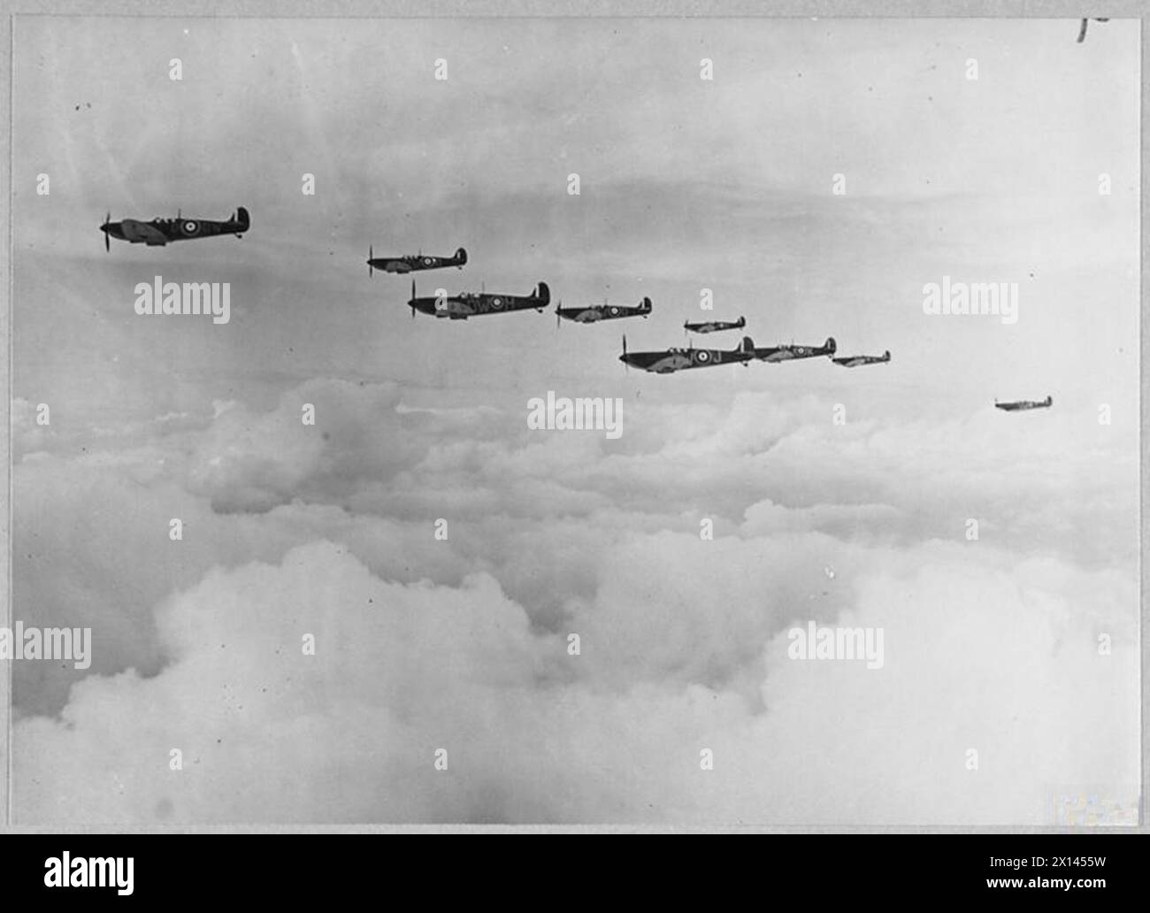 THE BATTLE OF BRITAIN 1940 - Spitfires of No. 610 Squadron, based at ...