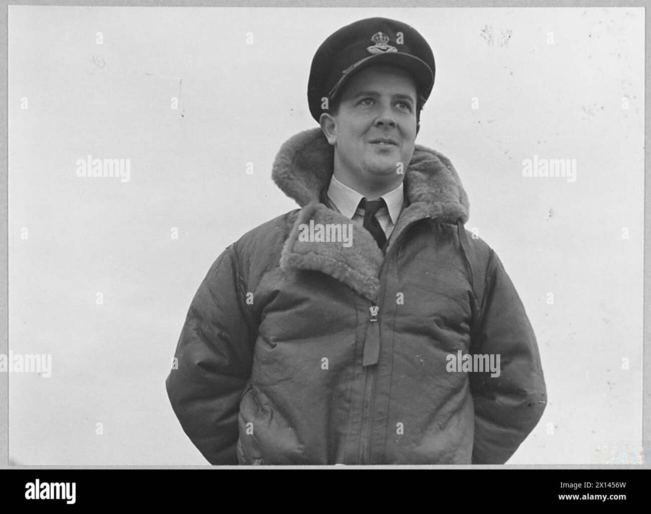 Flying officers of the Beaufort Squadron are pictured together ...