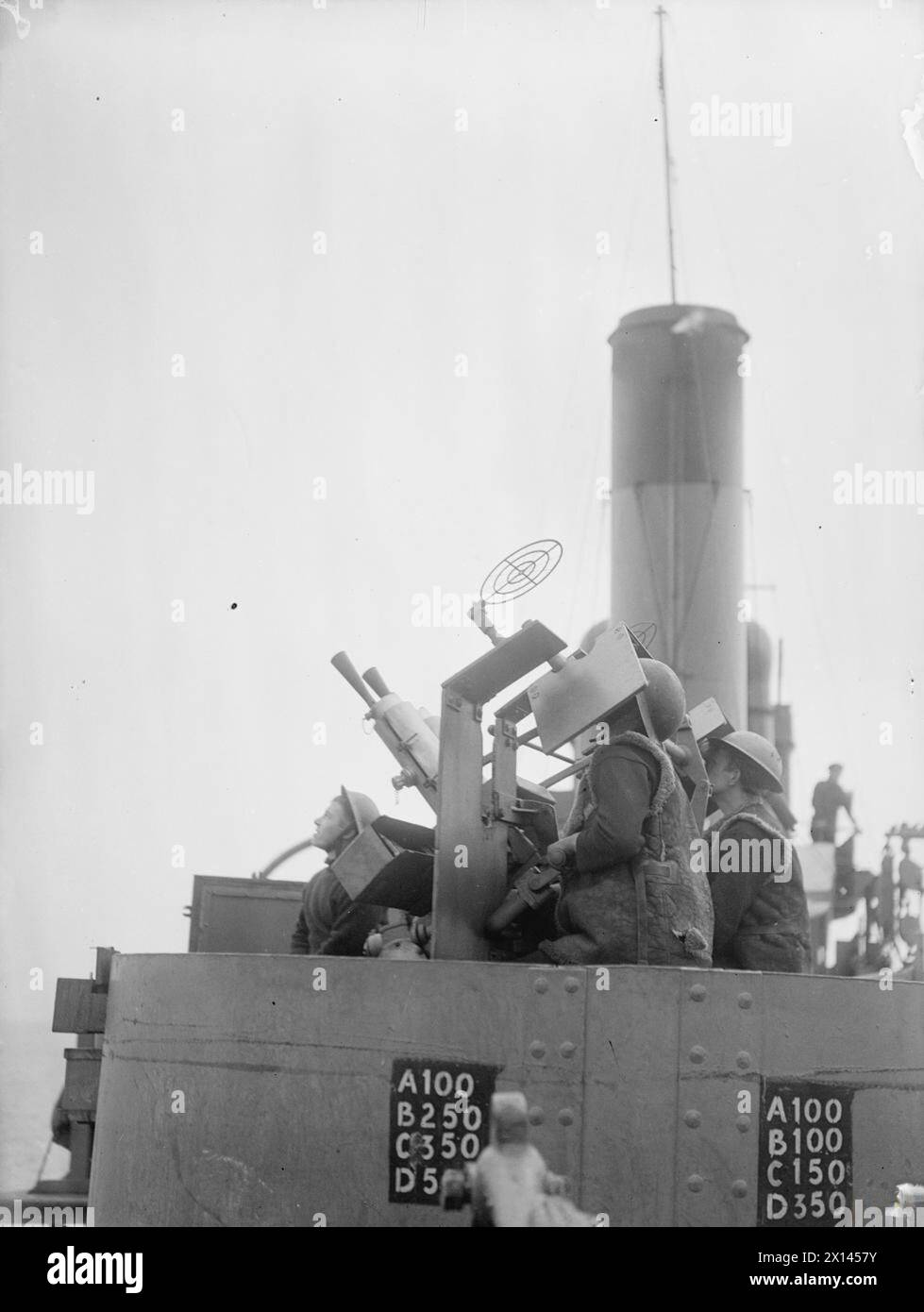 Armed trawlers of the Royal Navy perform patrol duties and man light ...
