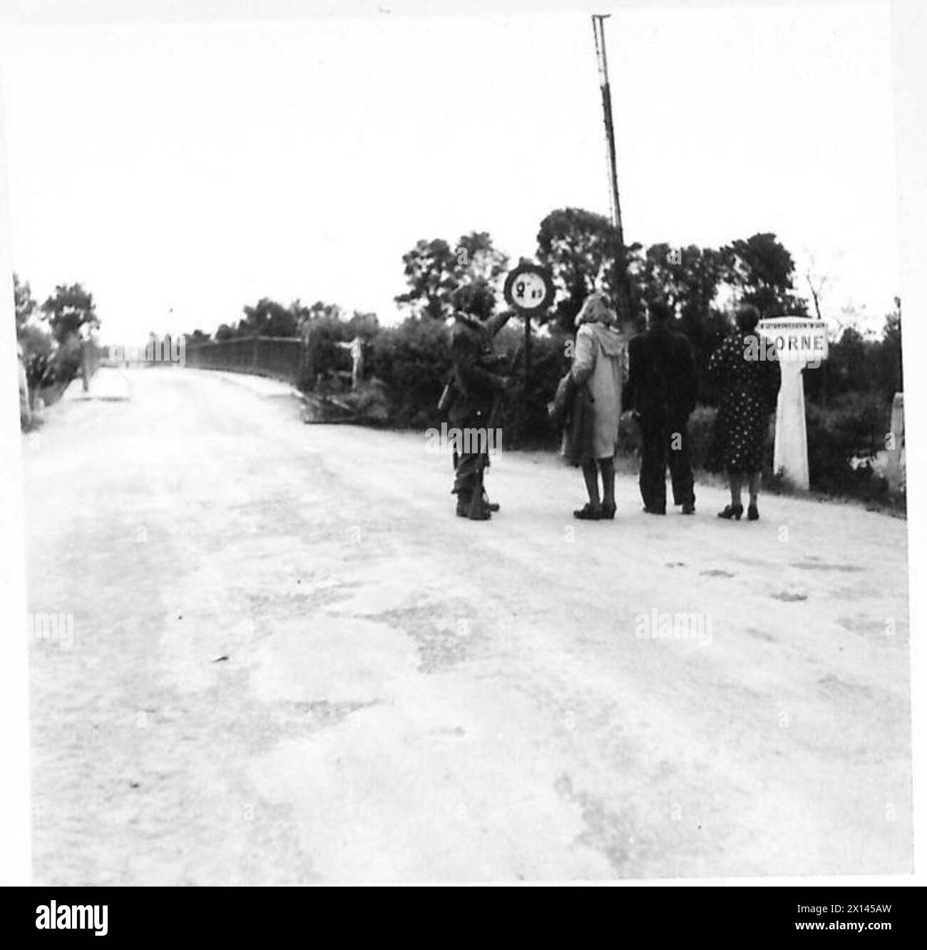 Ranville bridge june 6 1944 Black and White Stock Photos & Images - Alamy