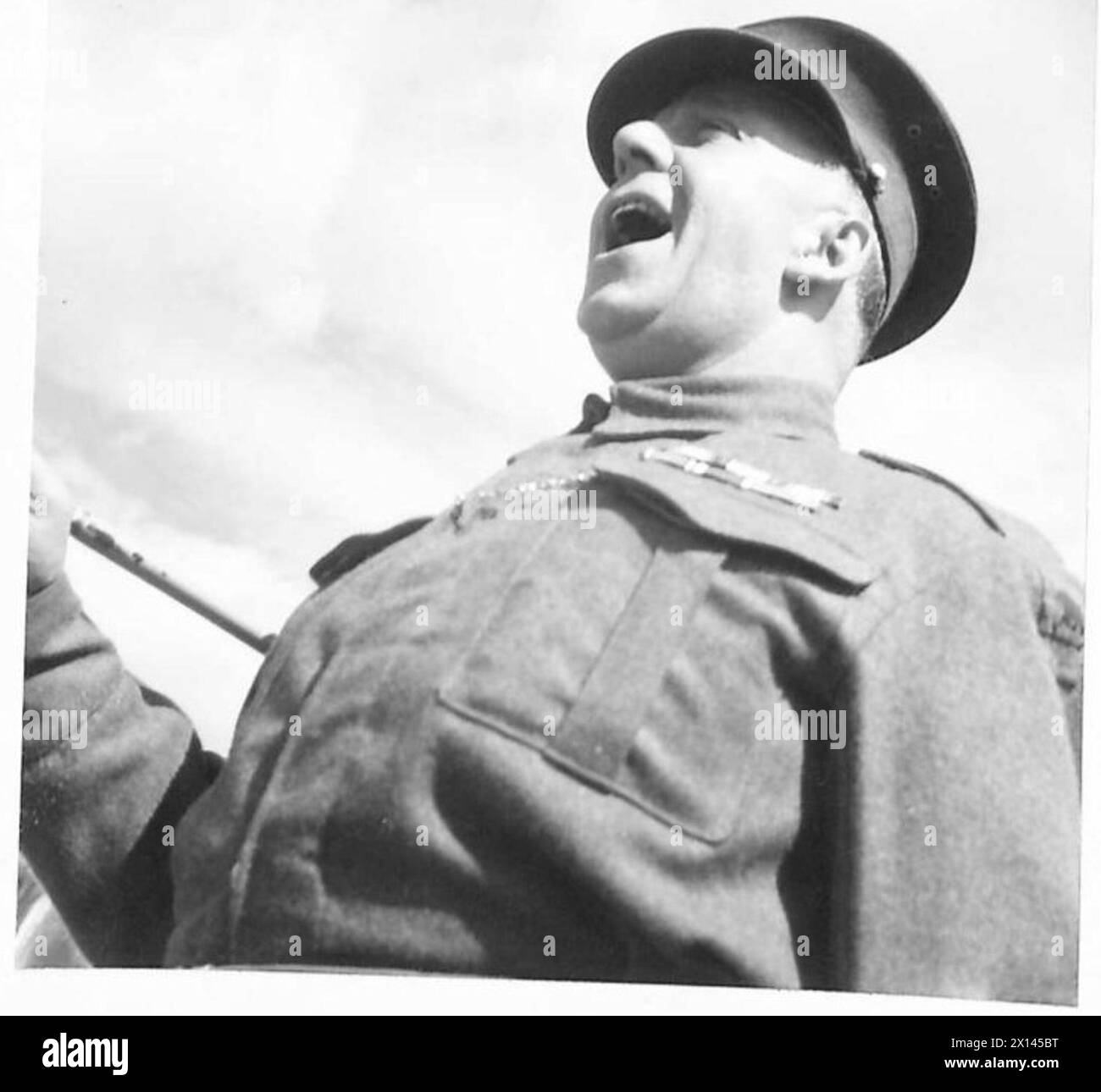 THE RED CAPS LEARN THEIR JOB - Close-up pictures of the Sergeant-Major ...