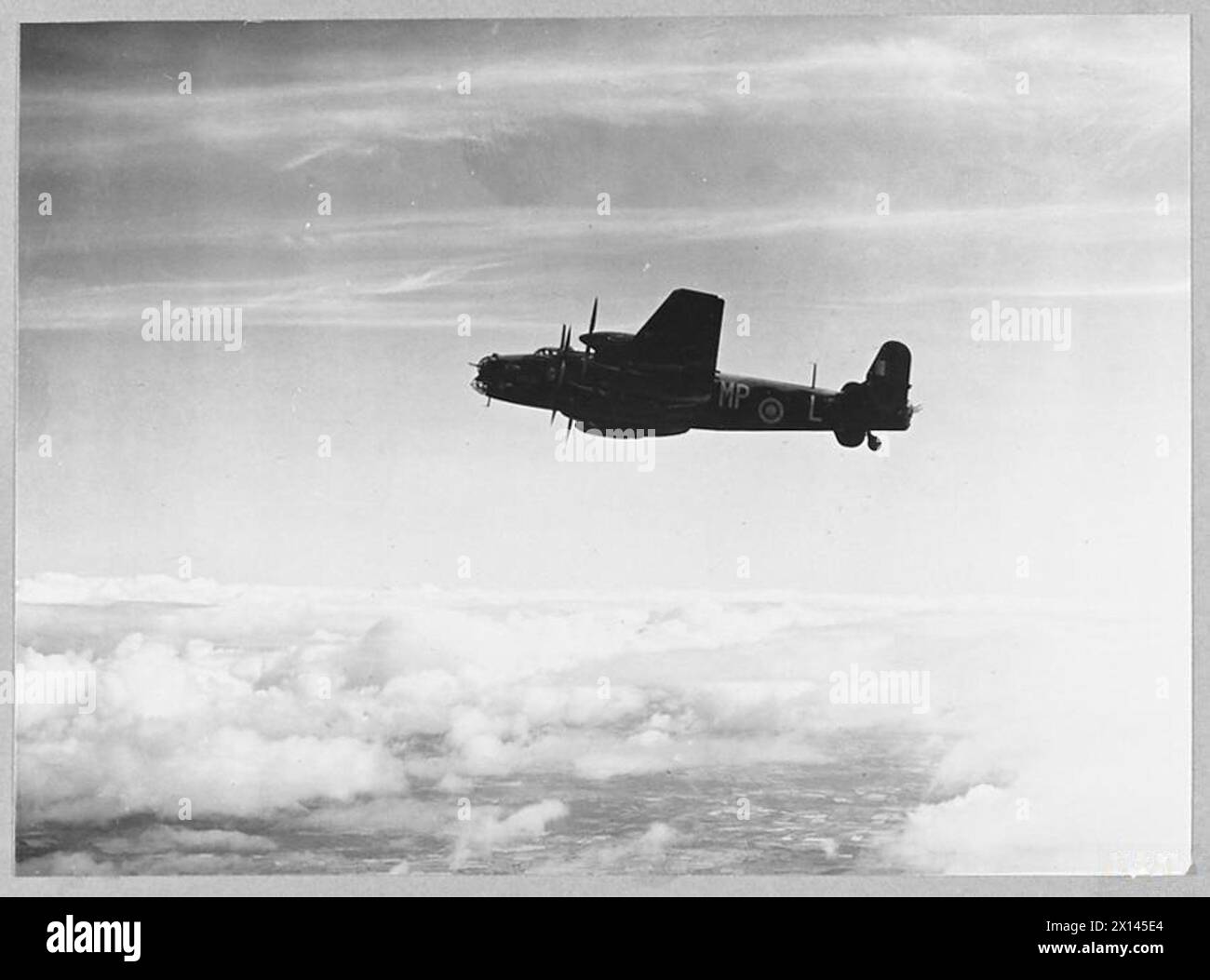 R.A.F. AIRCRAFT TYPES - Photo shows - The Handley Page HALIFAX in ...