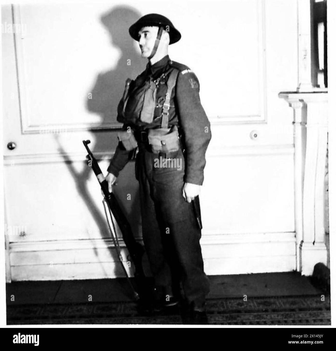 negative - Home Guard equipment taken at Victoria Hotel. Shots of ...