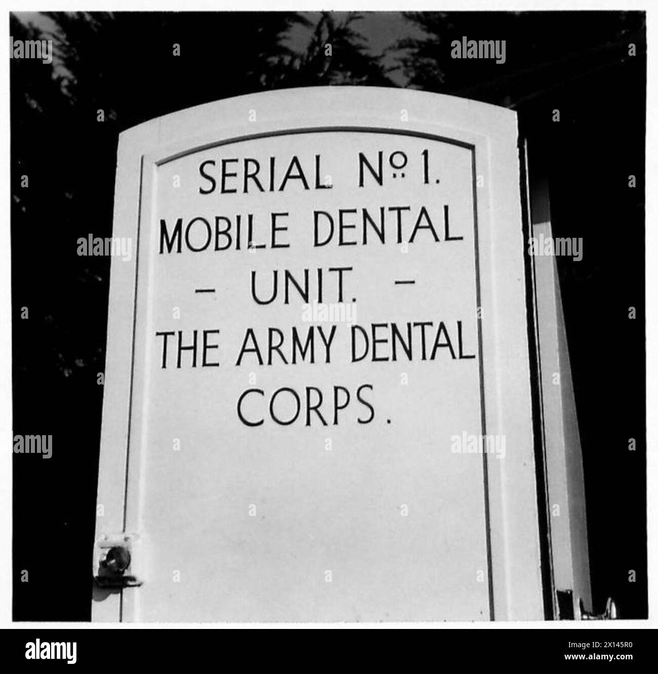CARE OF THE ARMY S TEETH - One of the mobile units which visits remote ...