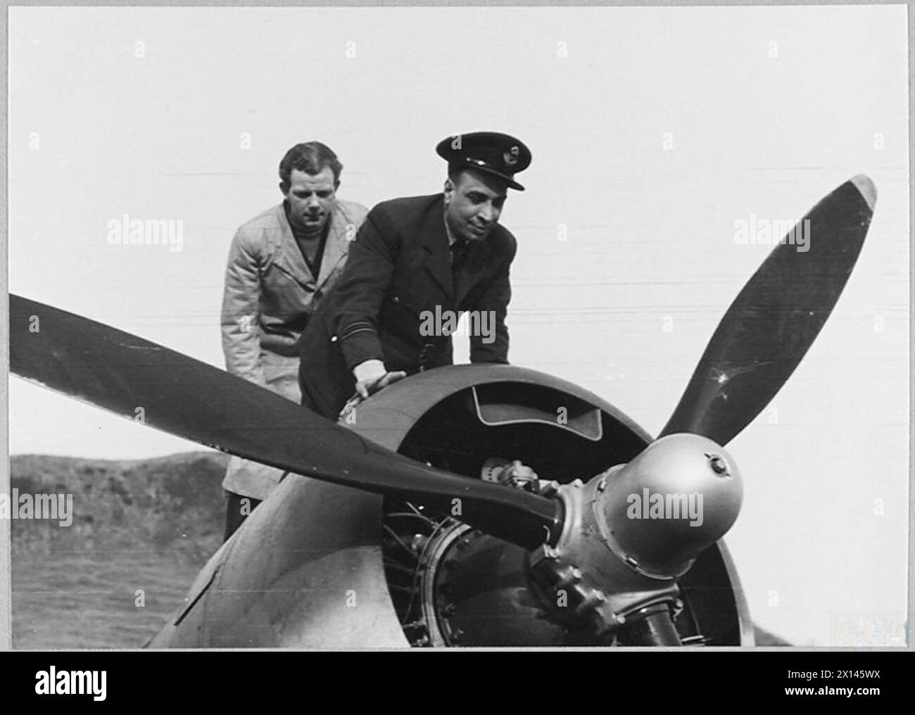 INDIAN ENGINEER OFFICER AT RAF COASTAL COMMAND STATION - 4879 Flight ...