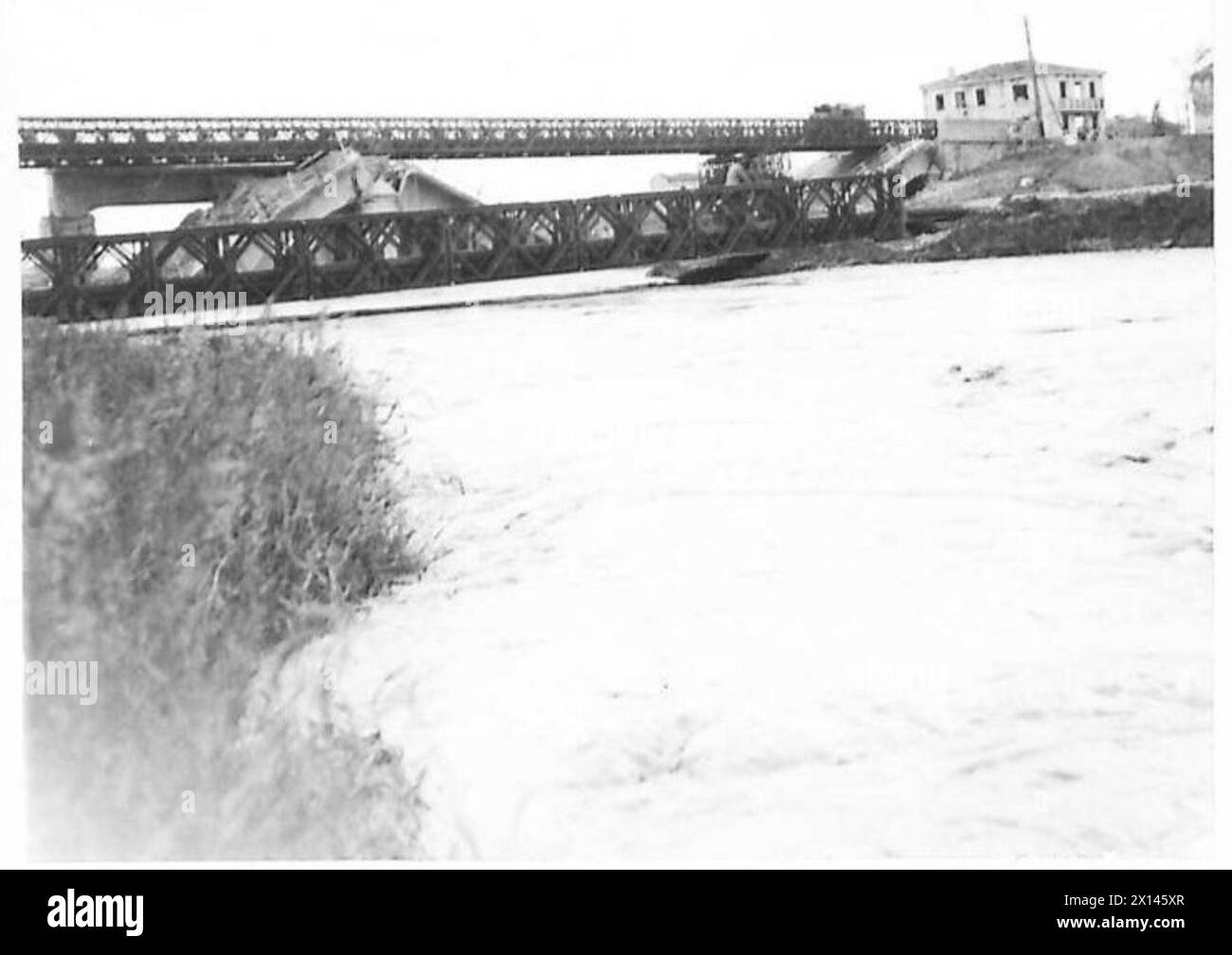 EIGHTH ARMY : GALE SWEEPS RIMINI AREA - The River Marecchia, swollen to ...