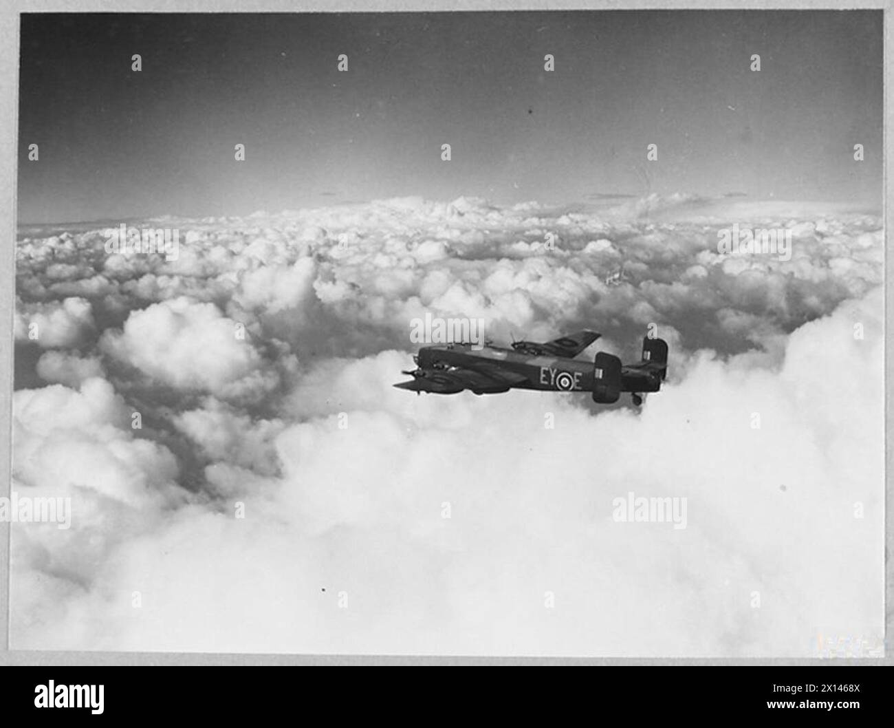 THE HALIFAX MK II - Picture (issued 1943) shows - Air shots of a ...
