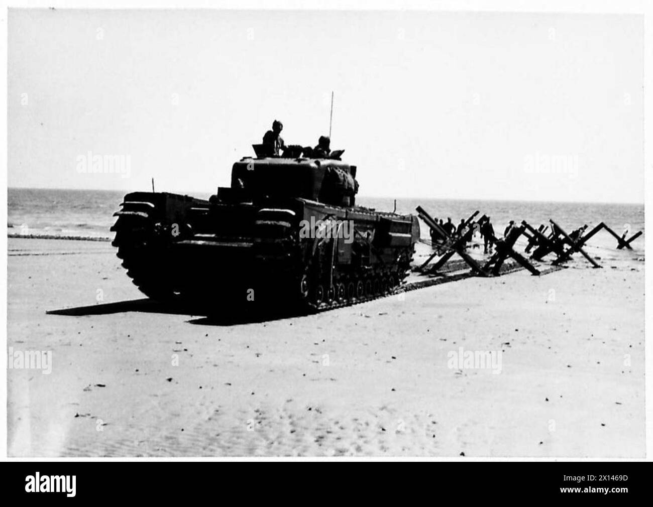 Tank traps Cut Out Stock Images & Pictures - Alamy