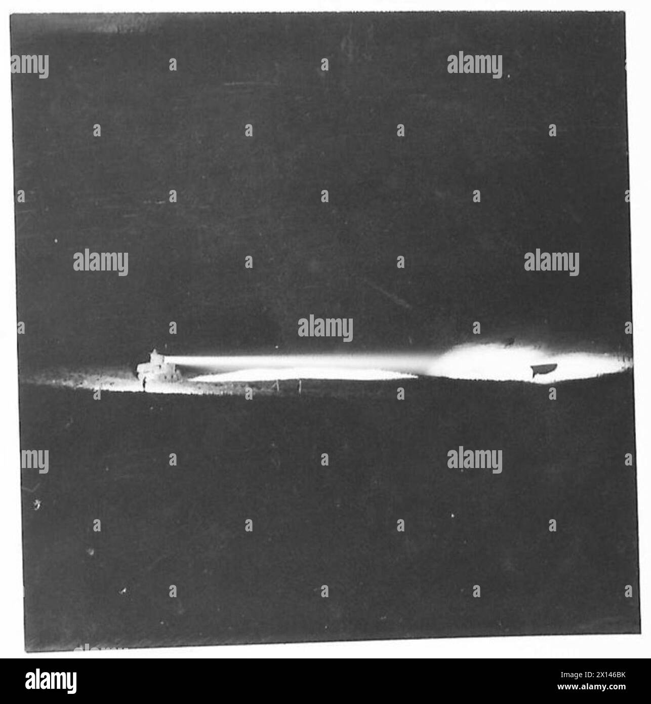 Series of photographs showing Grant CDL canal defence lights mounted on ...