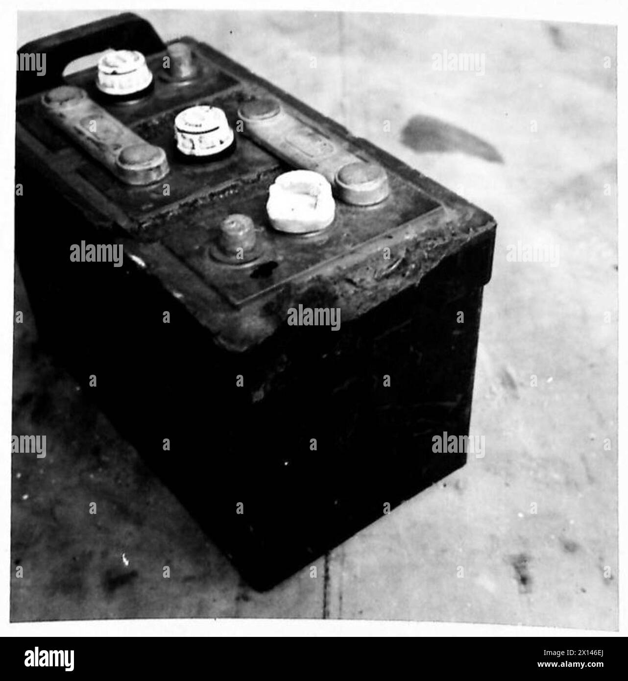 Construction of a lead acid battery at Hendon demonstrates assembly ...