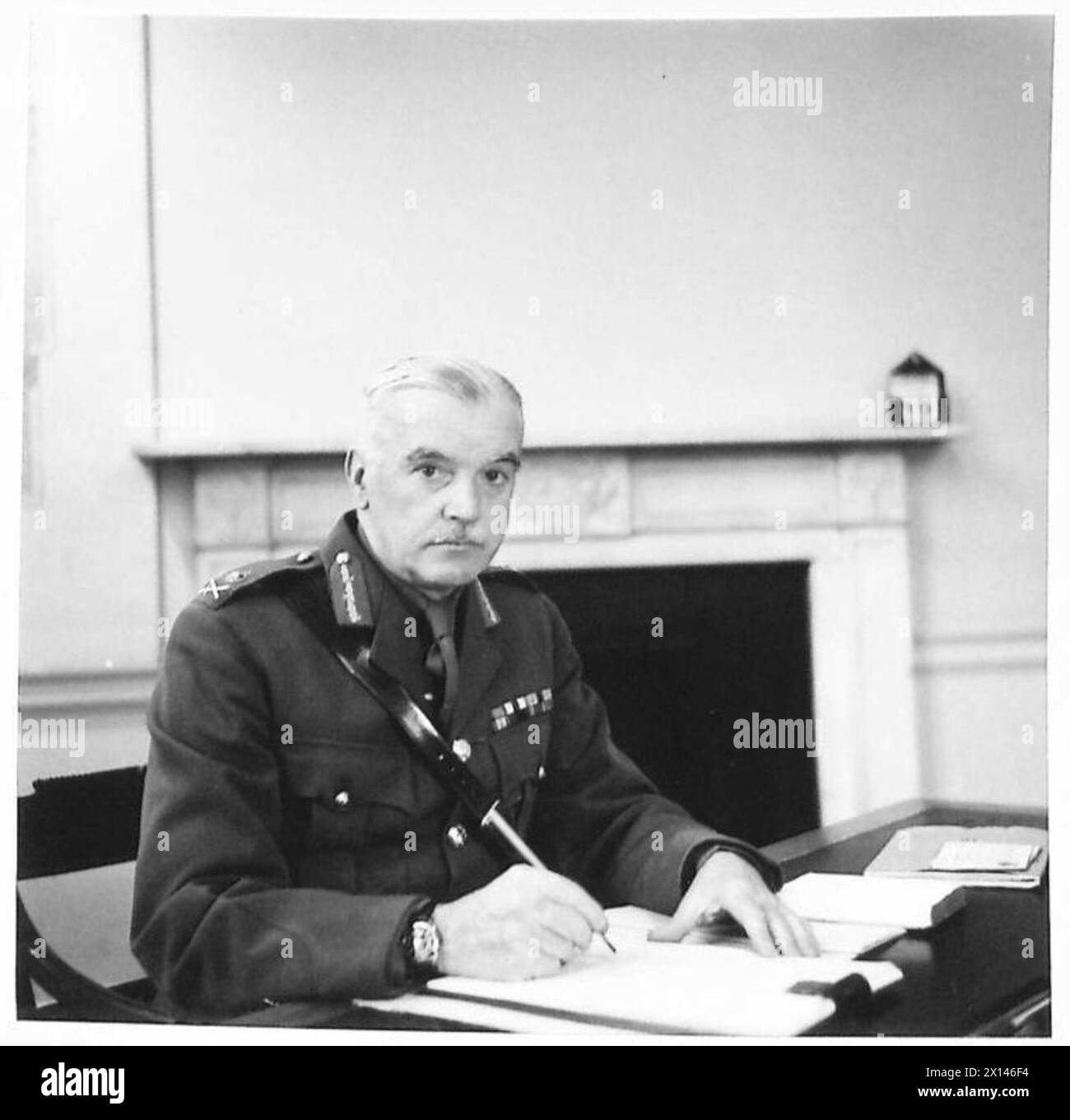 negative - Lt. Gen. W.D. Morgan, DSO., MC., Chief of the General Staff ...