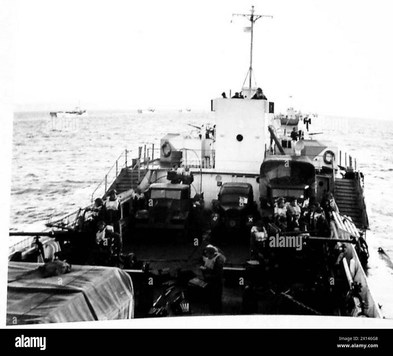 LARGE SCALE EXERCISE - The LCT Flotilla at sea British Army Stock Photo ...