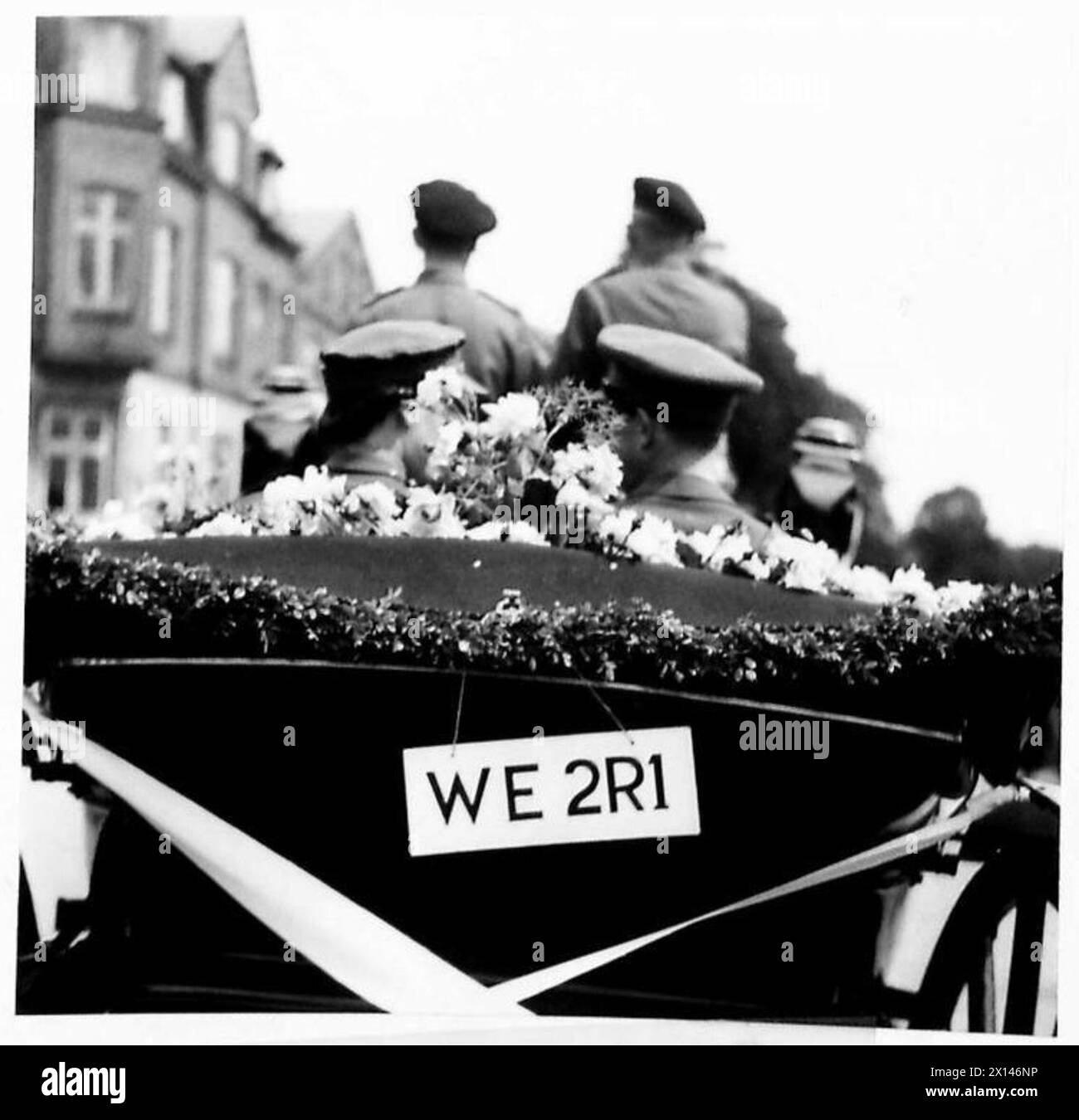 MILITARY WEDDING IN OCCUPIED GERMANY - The carriage from behind British ...