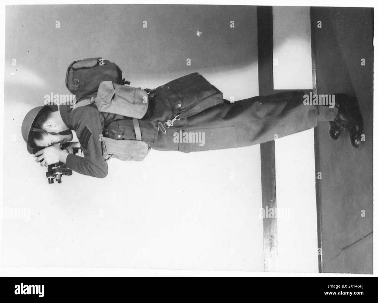negative - AFU Cameraman Sgt. P. Bryan, AFU British Army Stock Photo ...