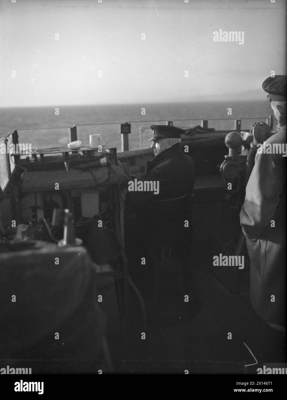 FIRST LORD VISITS HOME FLEET. 15 JANUARY 1943, SCAPA FLOW, MR A V ...