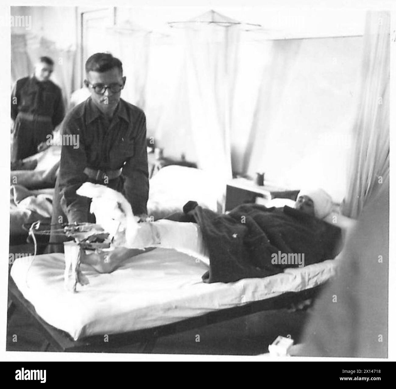 Italy hospital bed Cut Out Stock Images & Pictures - Alamy