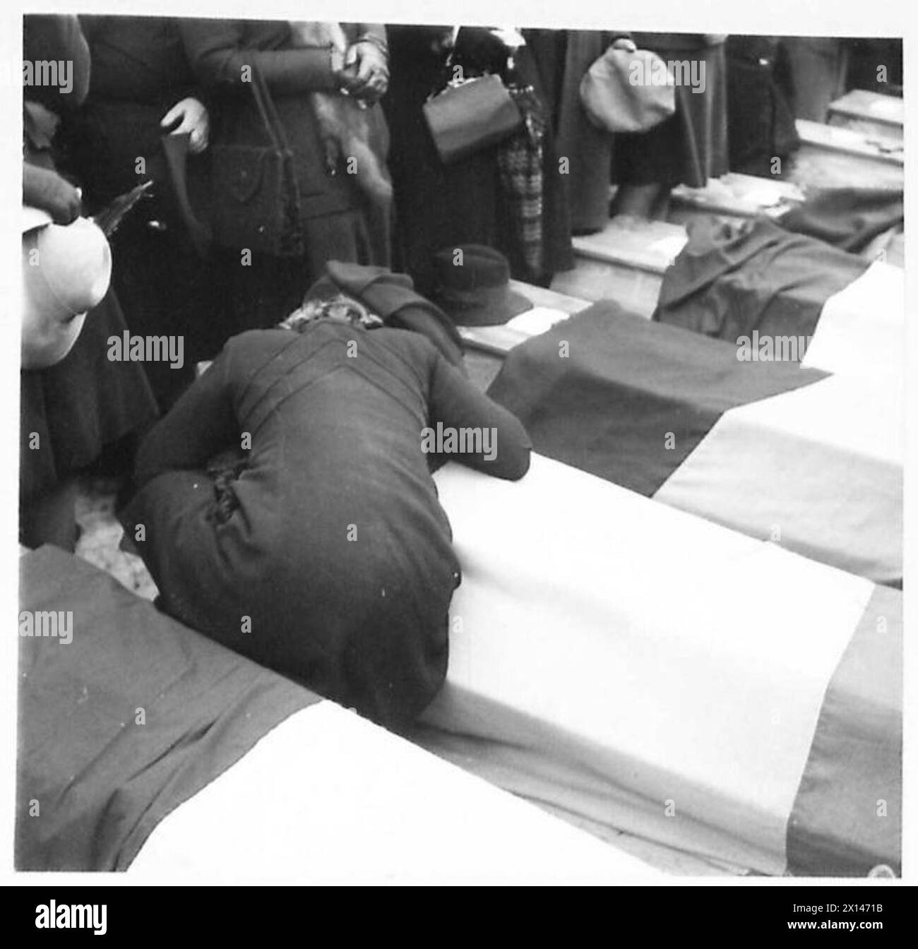 Mourner coffin Black and White Stock Photos & Images - Alamy