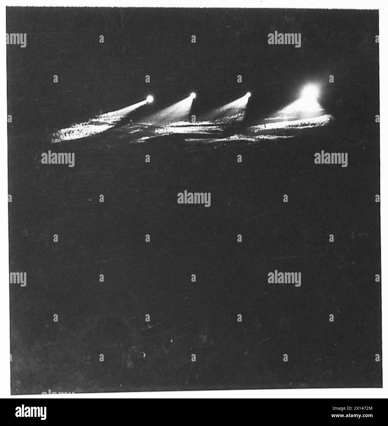 CANAL DEFENCE LIGHTS - Series of photographs showing searchlights on ...
