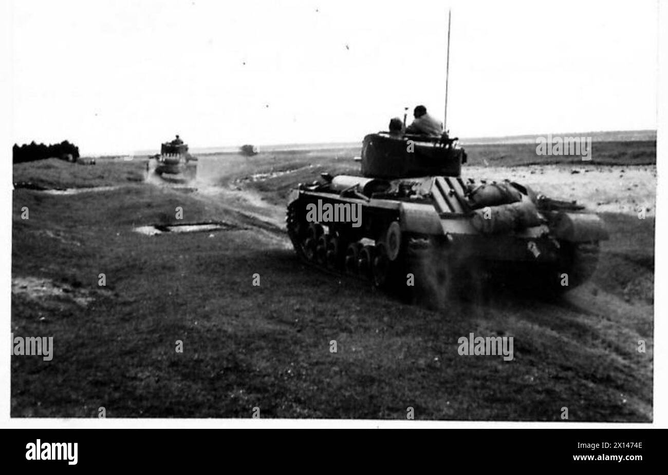 Valentine Mark III tanks are deployed in large-scale invasion exercises ...