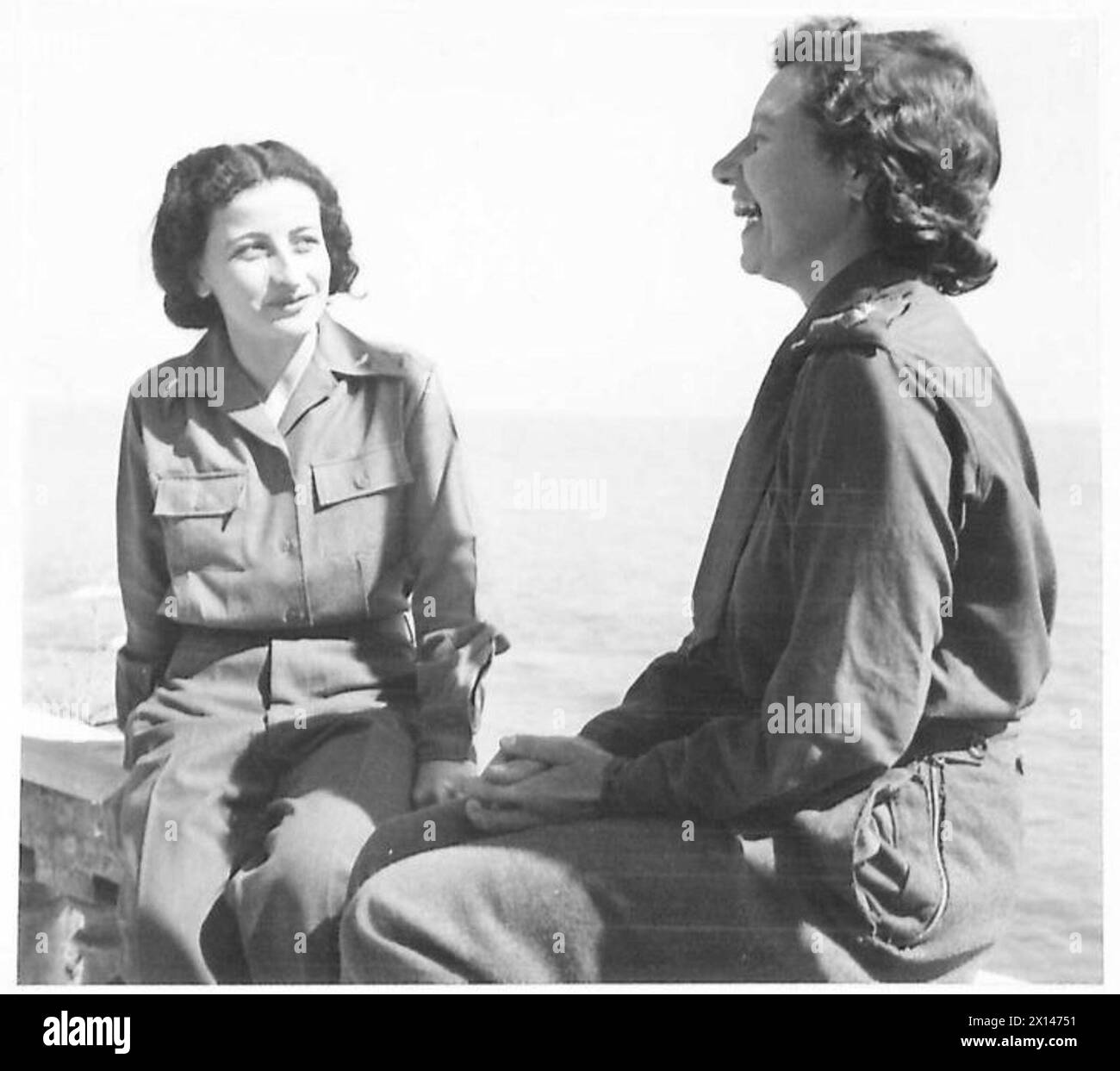 Sister Livingstone interacts with 2nd Lieutenant Felli at the Anzio Bridgehead, illustrating ...