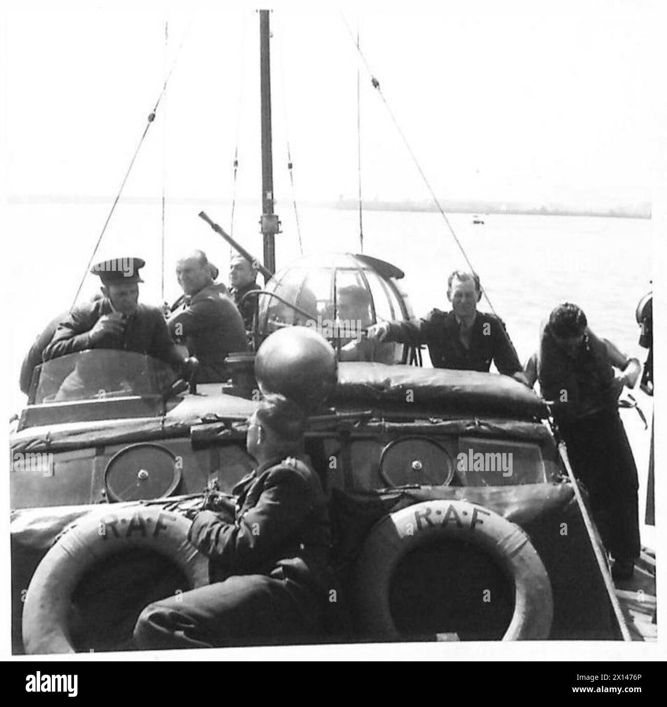 AMERICANS VISIT DOVER - The party aboard the RAF Air/Sea Rescue launch ...