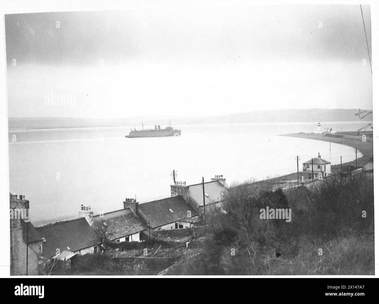 Construction activities take place at Port Construction Site, Loch Ryan ...