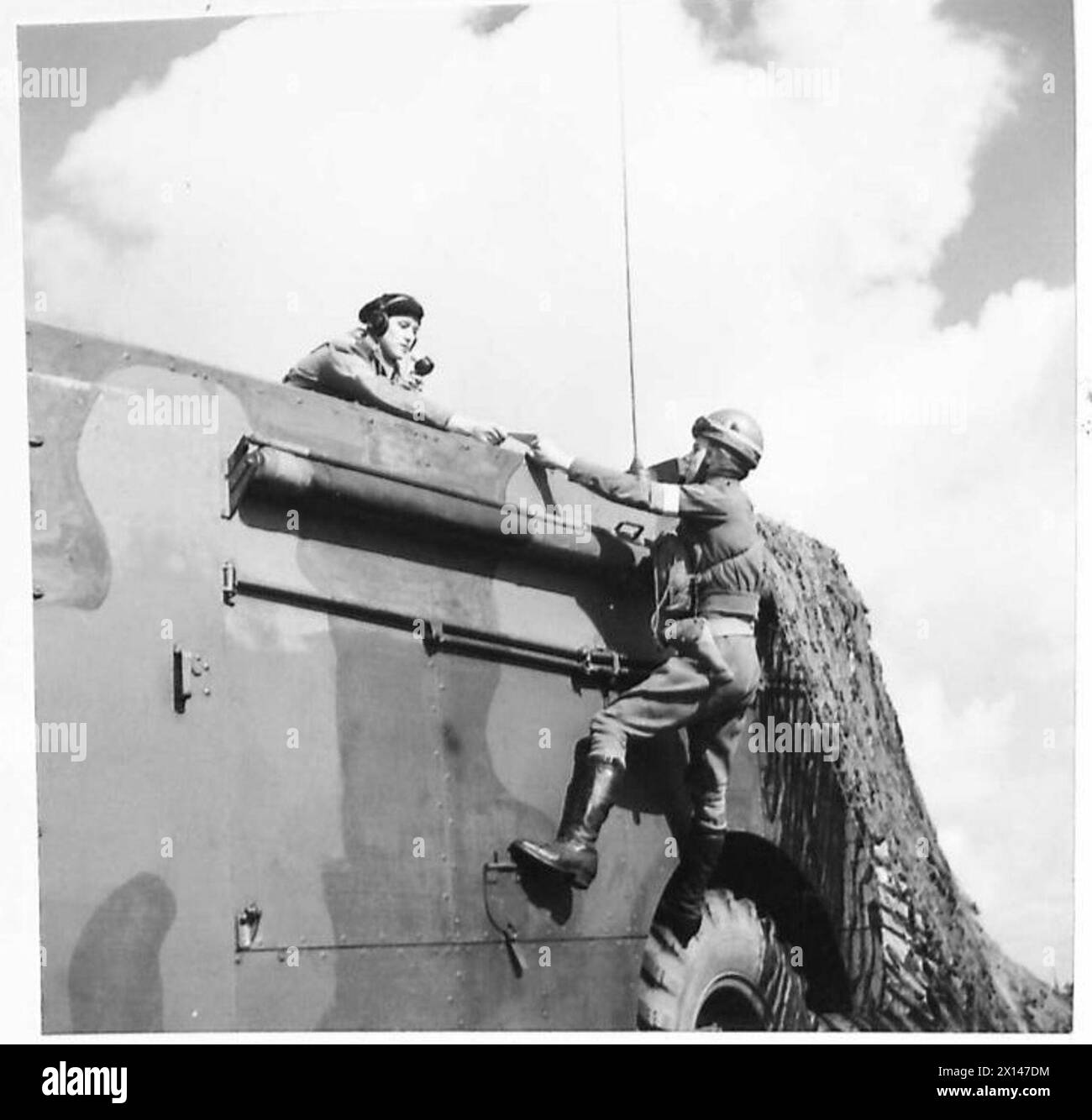 Royal armoured corps and royal signals Black and White Stock Photos ...