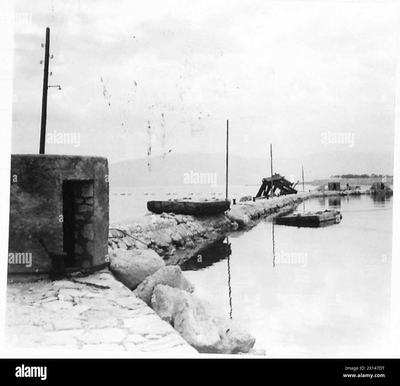 GREECE : GERMAN DEMOLITIONS ON CORNITH CANAL - The canal was well ...