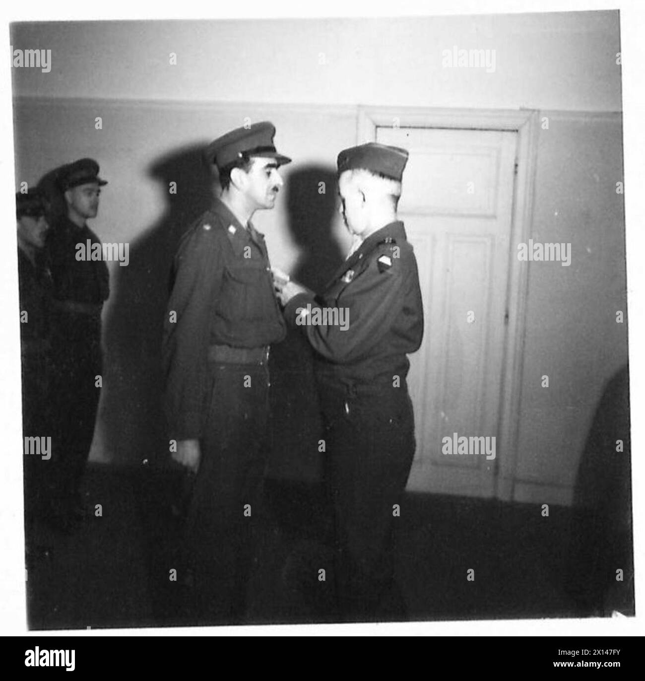INVESTITURE BY GEN OMAR BRADLEY - Maj W.F. Bovill, OBE Legion of Merit ...