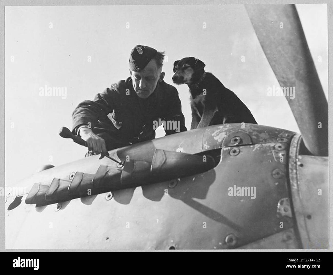 PERSONALITIES AT A FIGHTER COMMAND STATION - Picture (issued 1944 ...