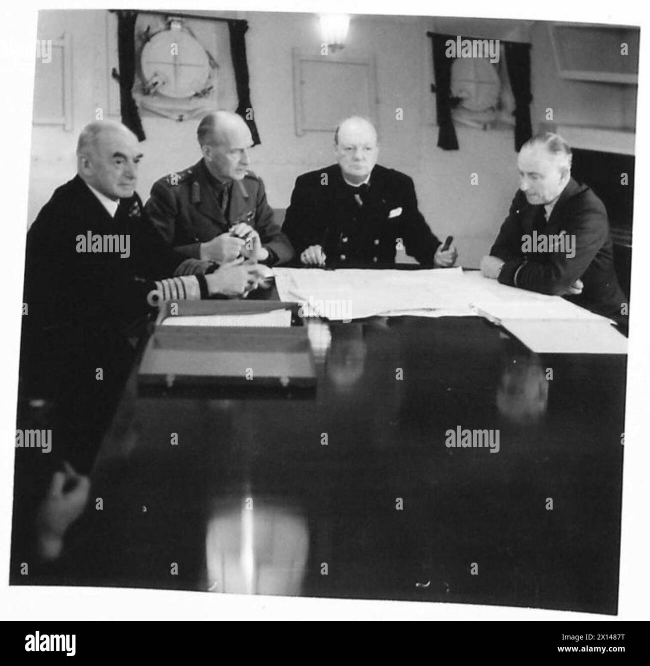 THE PRIME MINISTER AND PARTY ON THEIR WAY ACROSS THE ATALANTIC TO MEET ...