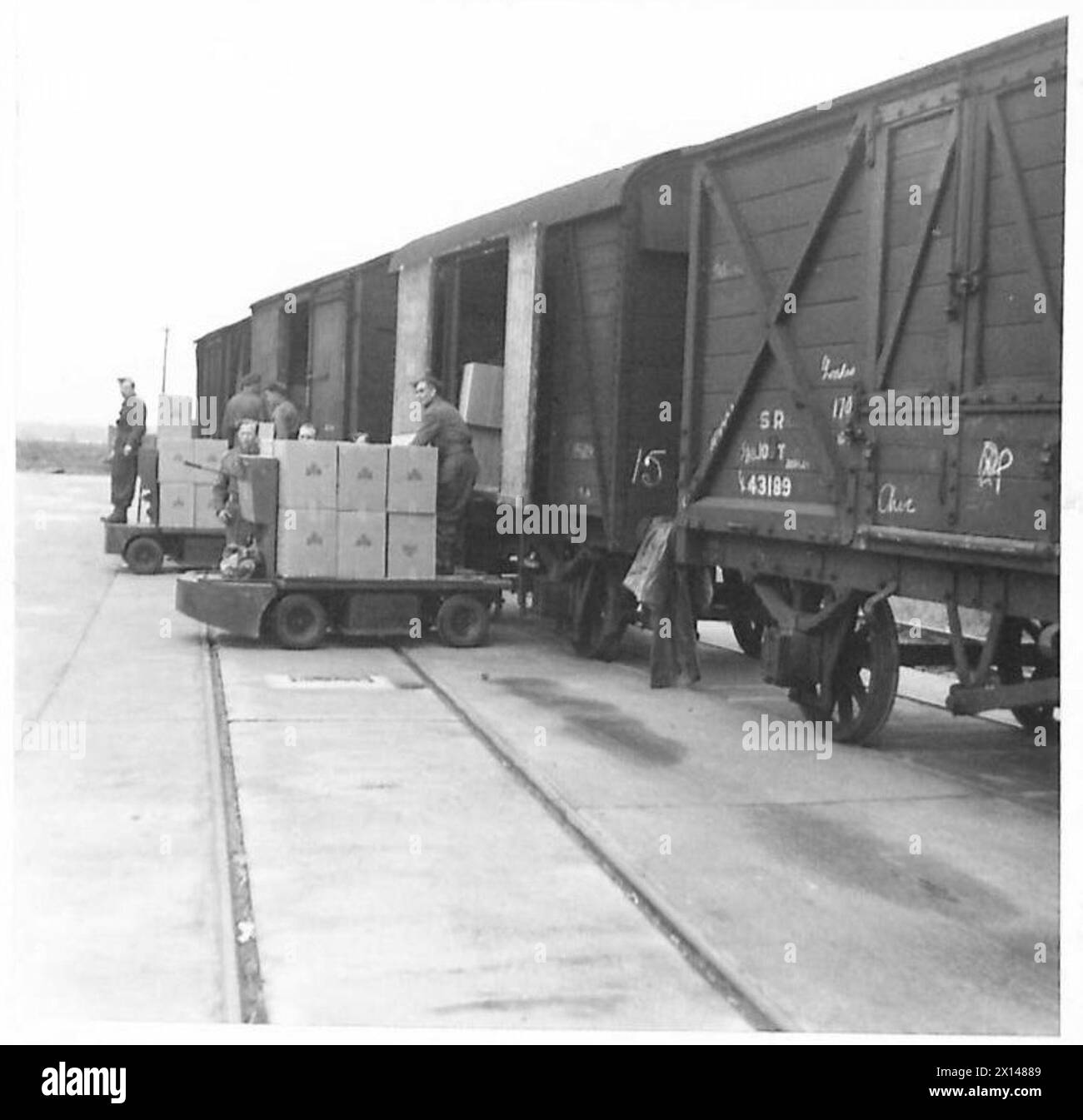 British army supply train Cut Out Stock Images & Pictures - Alamy