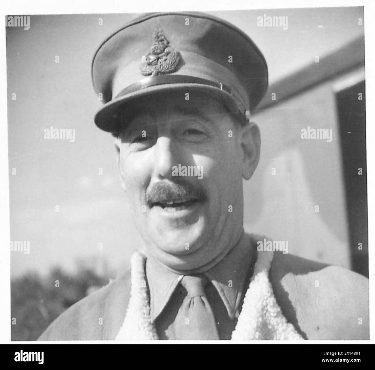 General Sir Oliver Leese is pictured as the commander of the British ...