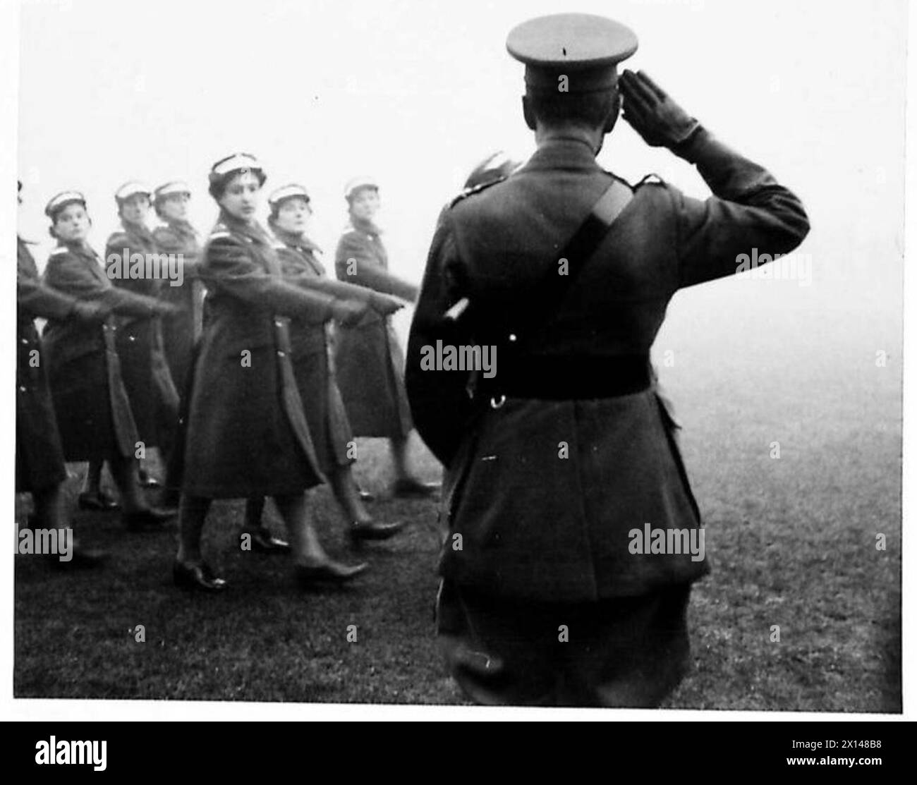 COMMANDER-IN-CHIEF HOME FORCES AT ATS PASSING-OUT PARADE - Cadets march ...