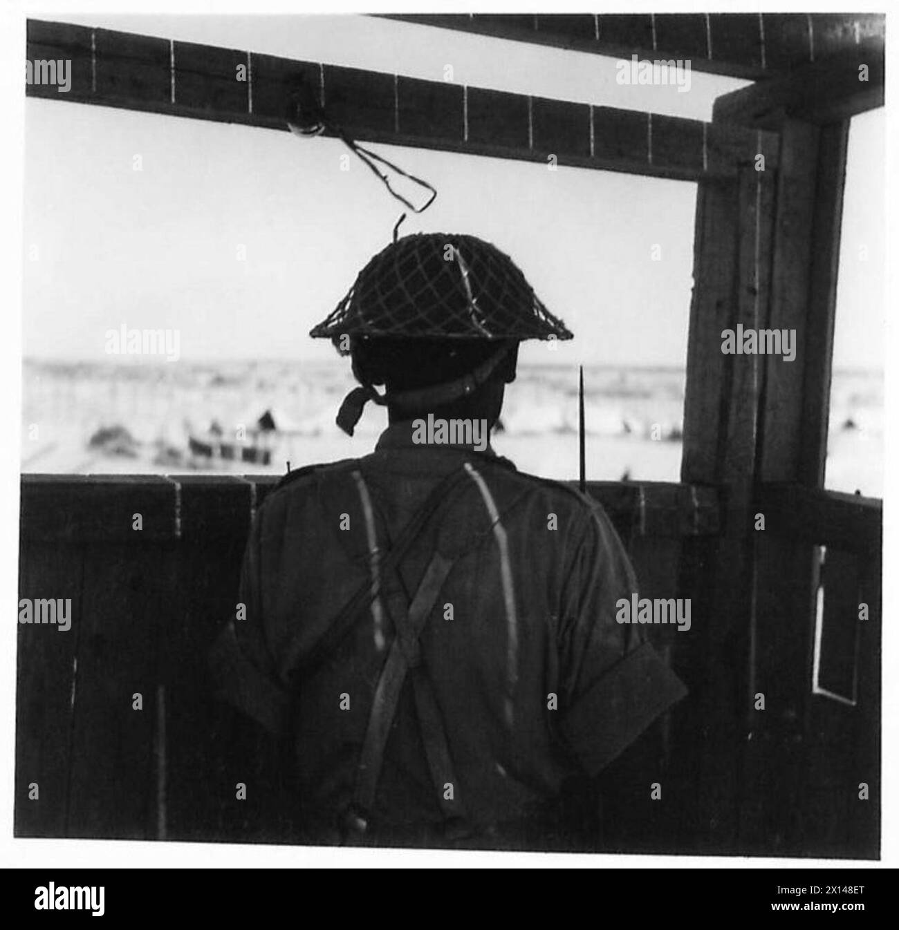 LIFE IN A LIBYAN PRISONERS' CAMP - Look-out posts are built on high ...