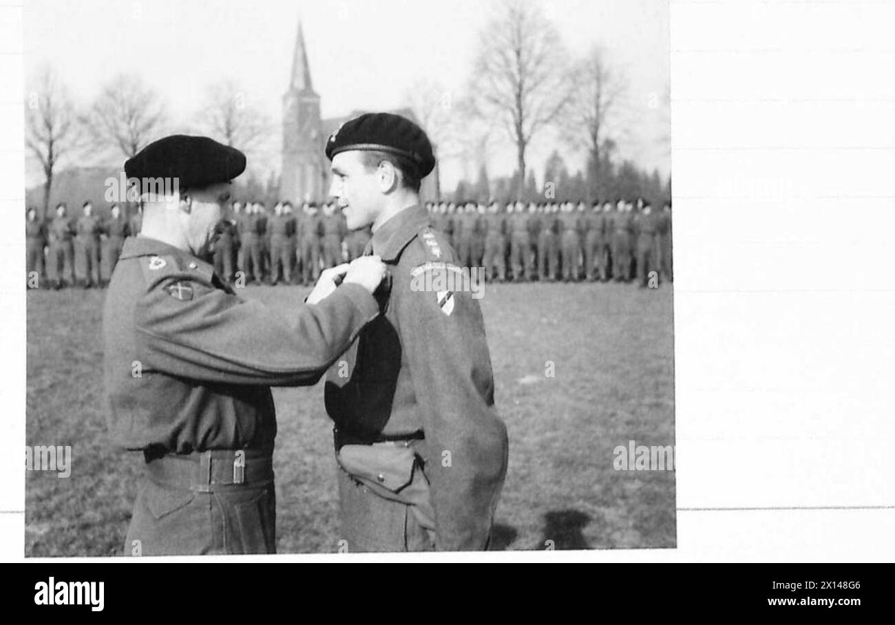 Captain J.B. Curris of the 4th Tank Battalion, Grenadier Guards ...