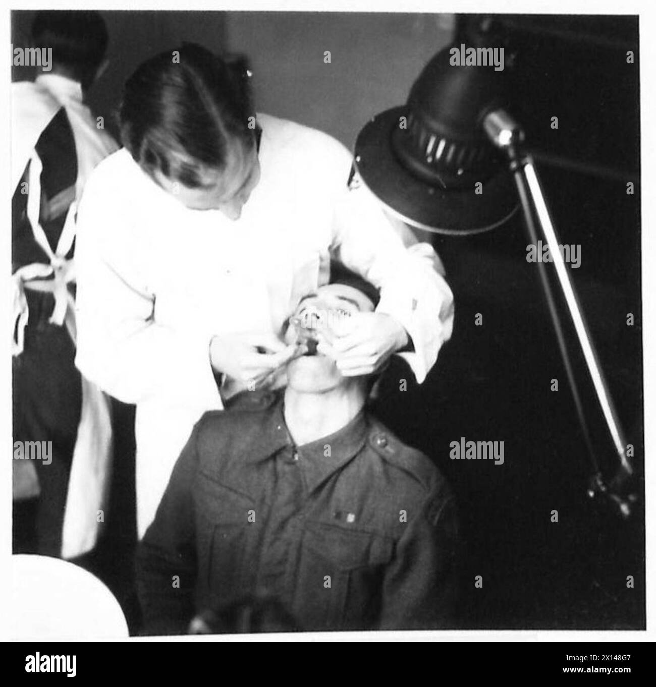 A dental clinic in Belgium presses soft wax onto gums to take ...