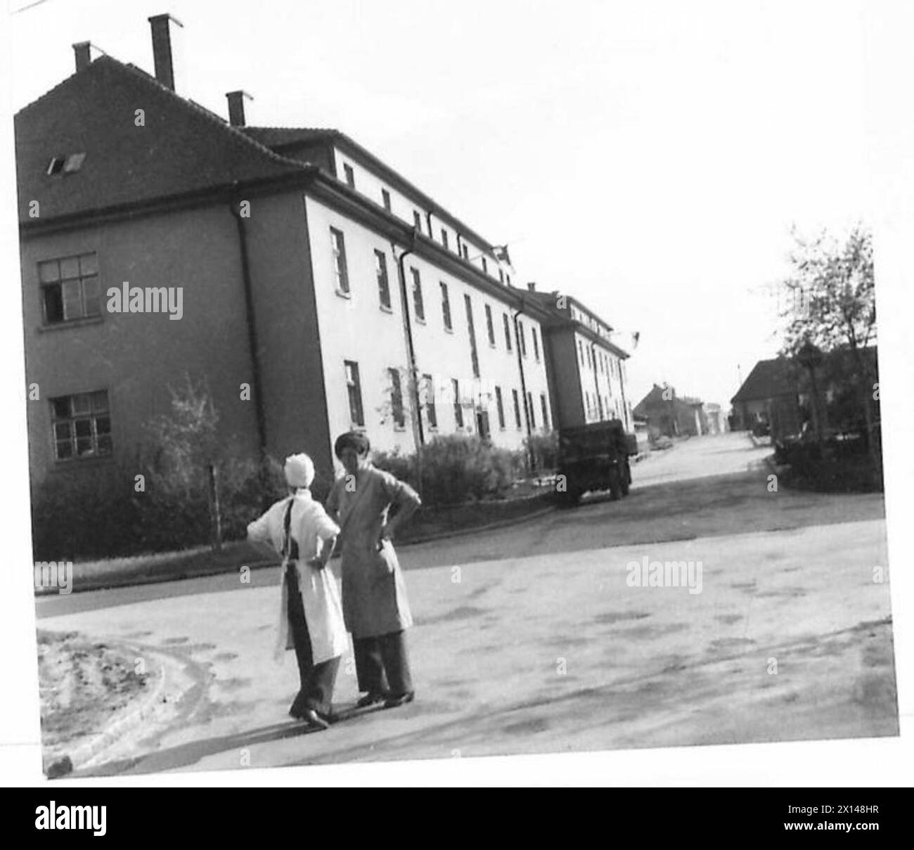 RELIEF WORK IN BELSEN CONCENTRATION CAMP - Temporary hospital buildings ...