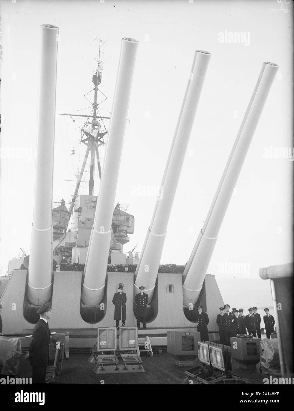 FIRST LORD VISITS HOME FLEET. 15 JANUARY 1943, SCAPA FLOW, MR A V ...