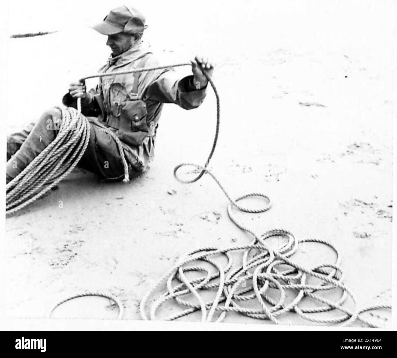 THE GREEN DEVILS - Pte. W.T. Sewell of Cambridge, a tractor driver in ...