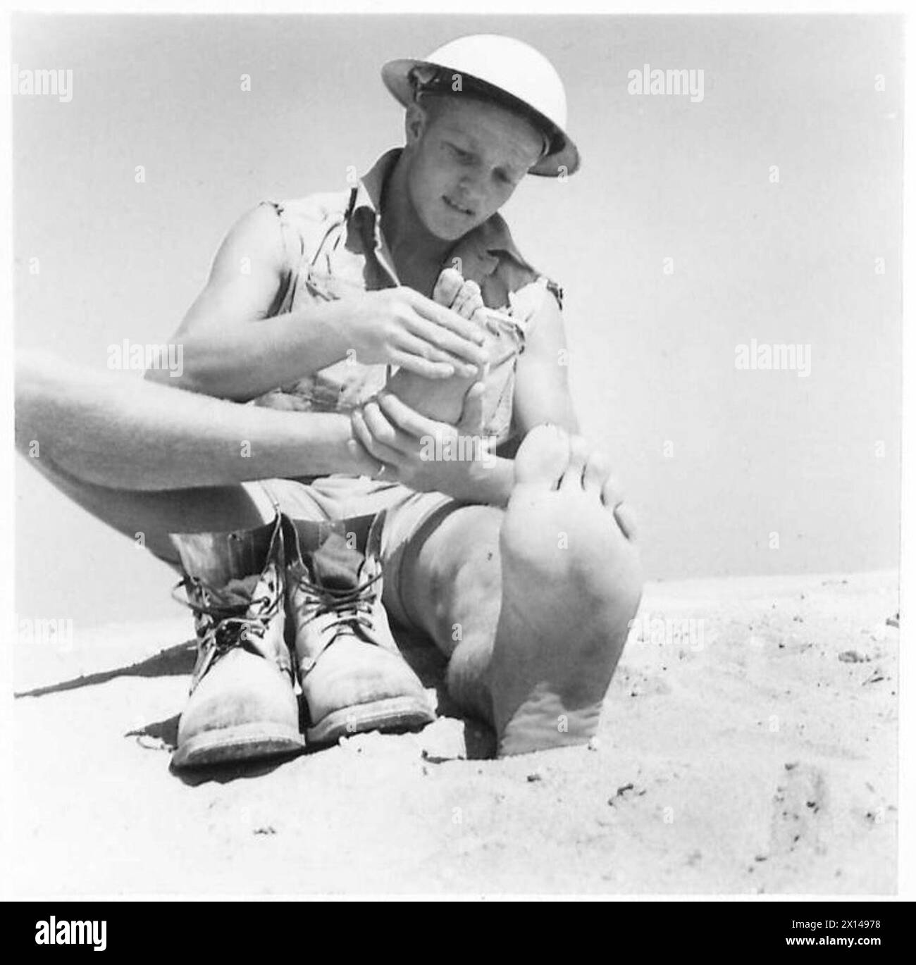 THE ARMY'S FEET - Having his own inspection before the inspection by ...