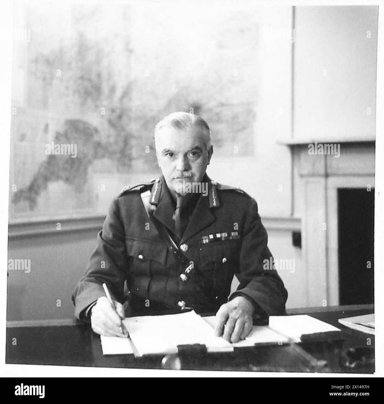 negative - Lt. Gen. W.D. Morgan, DSO., MC., Chief of the General Staff ...