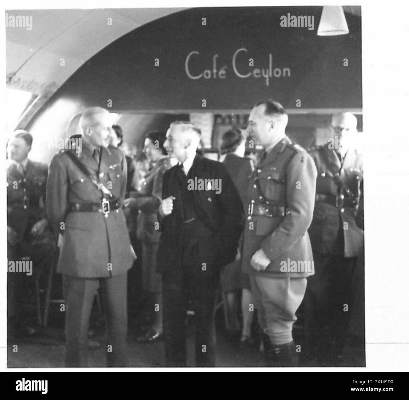 Interior of an ATS rest hut provided to anti-aircraft gunners in Ceylon ...