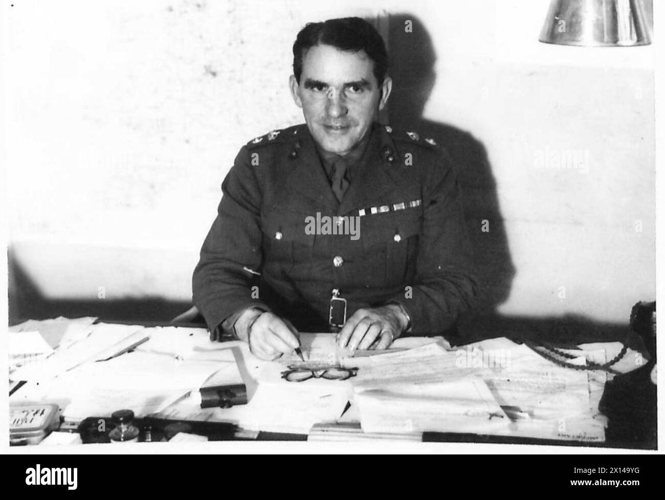 A. T. S. - Lt-Colonel McCormick, P.R. Officer British Army Stock Photo ...