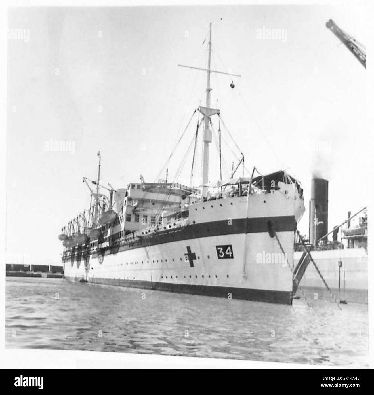 A CAPTURED ITALIAN HOSPITAL SHIP - The Hospital Ship A CAPTURED ITALIAN HOSPITAL SHIP - The Hospital Ship
